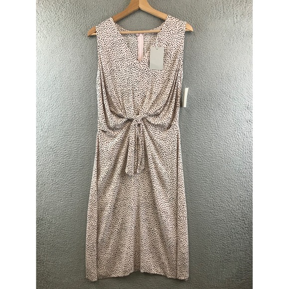 Chelsea28 | Dresses | New Chelsea 28 Womens Pink Wisp Black Brush Dot ...